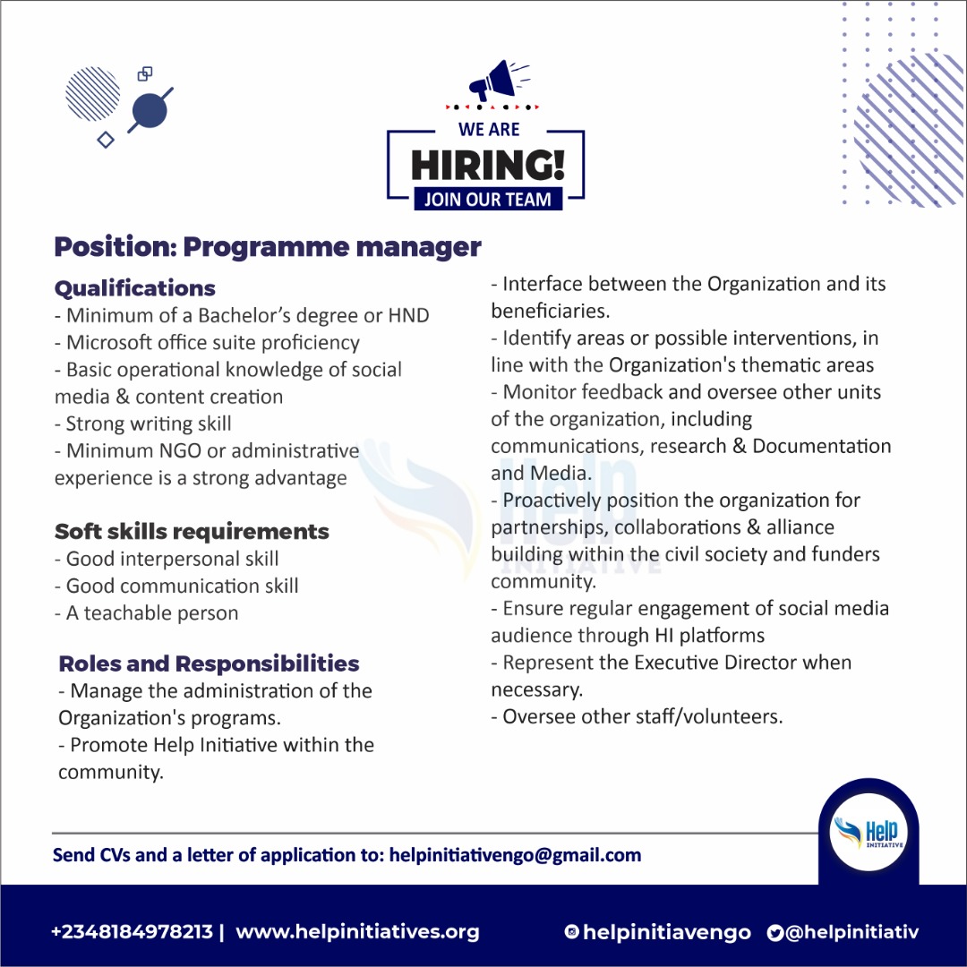 Volunteer - Help Initiative - HI